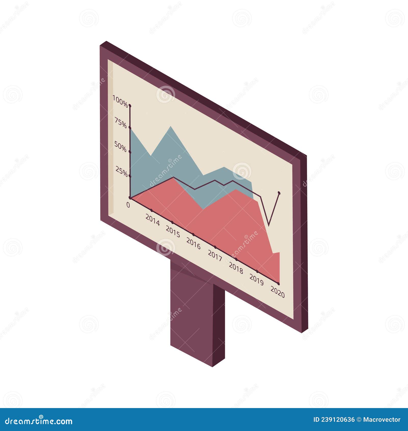 Office Board Icon stock vector. Illustration of financial - 239120636