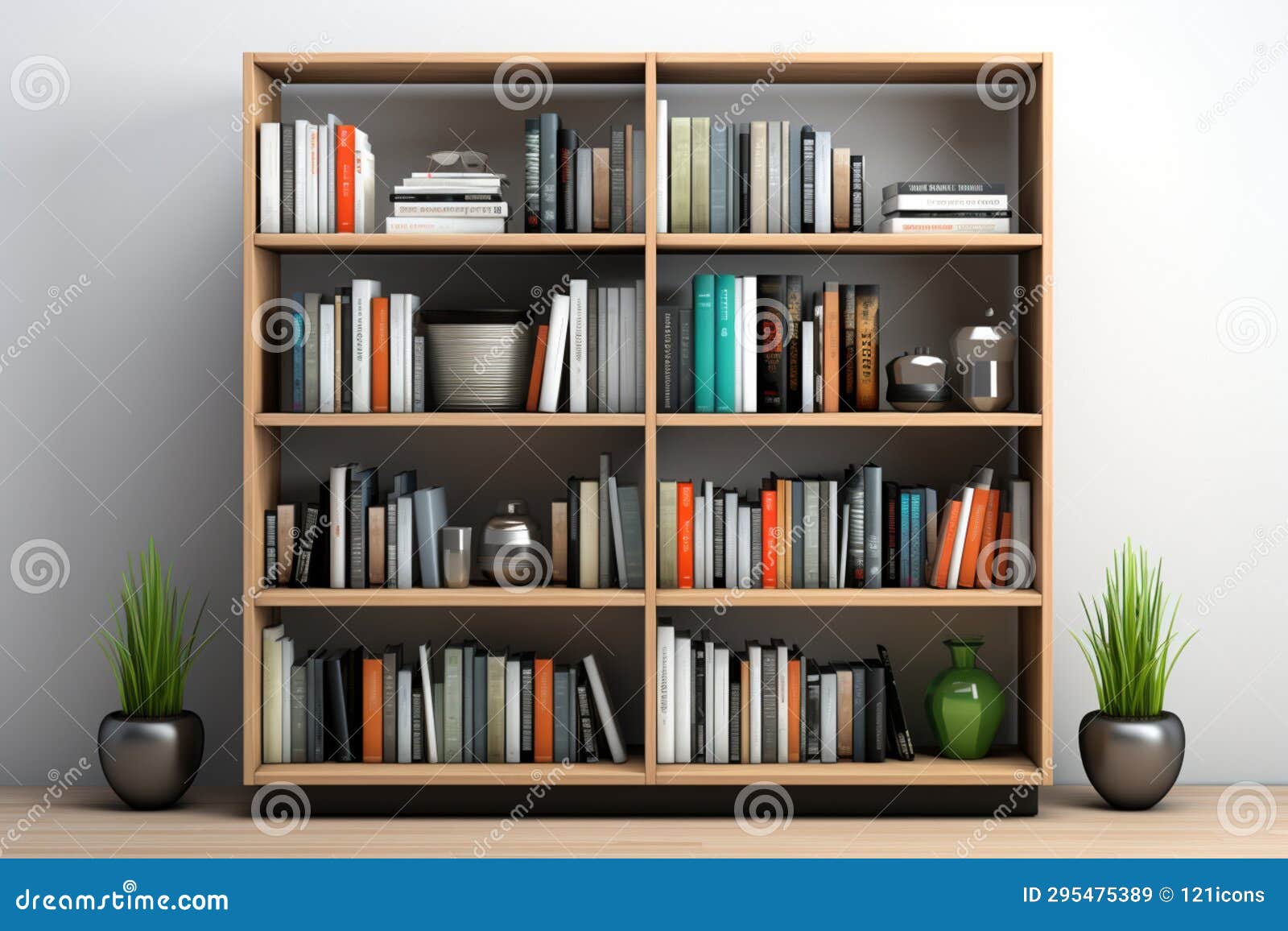 CEO Office, Bookcase And Two Posters Royalty-Free Stock Image ...