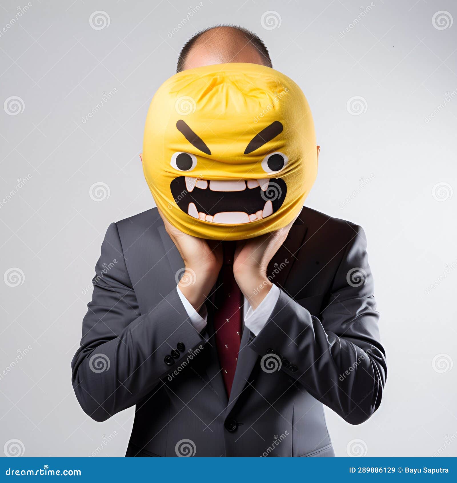 Office Boss with Angry Face Emoji, Ai Generative Stock Illustration ...