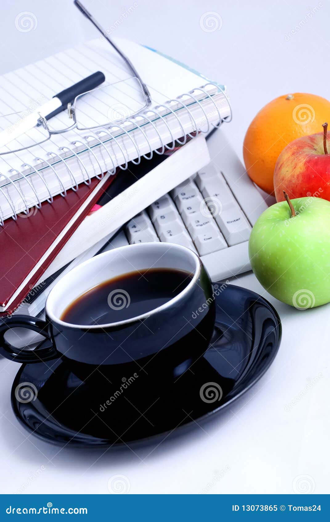 Office break stock image. Image of caffeine, apple, break - 13073865
