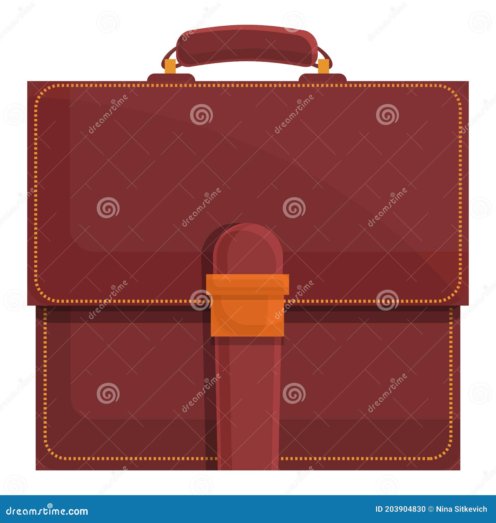 Office Briefcase Icon, Cartoon Style Stock Vector - Illustration of ...