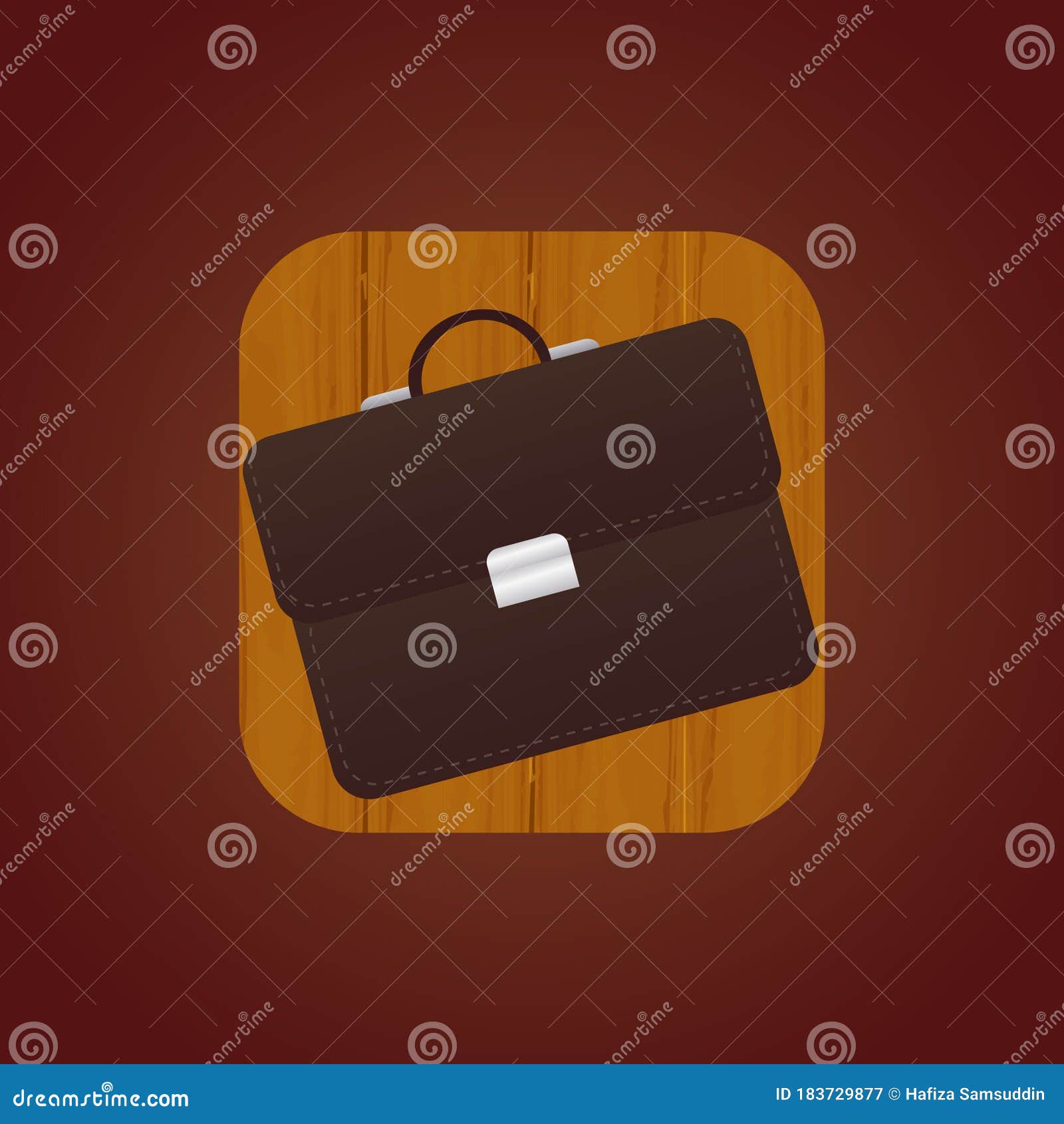 Office Briefcase. Vector Illustration Decorative Background Design ...