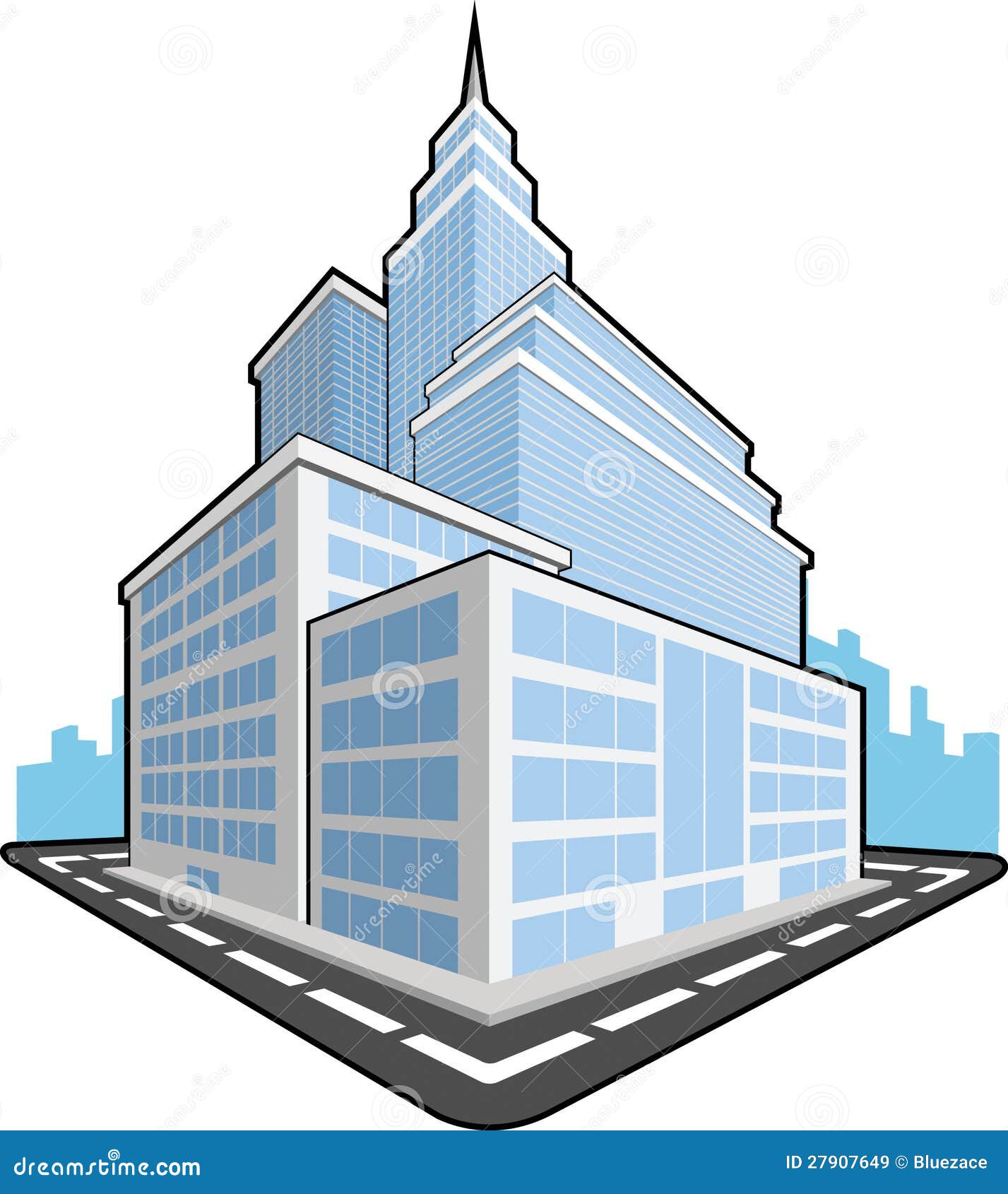 Office Building stock vector. Illustration of center - 27907649