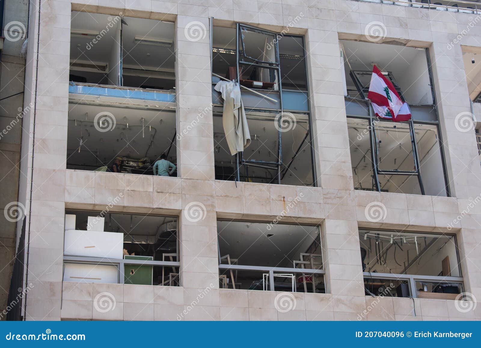 Office Building in Beirut Destroyed in an Explosion Editorial Photo ...