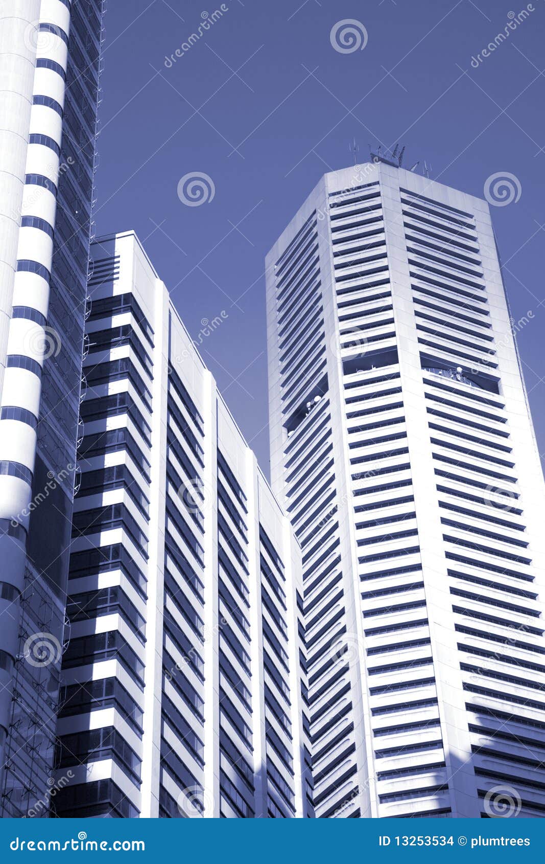 Office Building in blue stock photo. Image of colour - 13253534