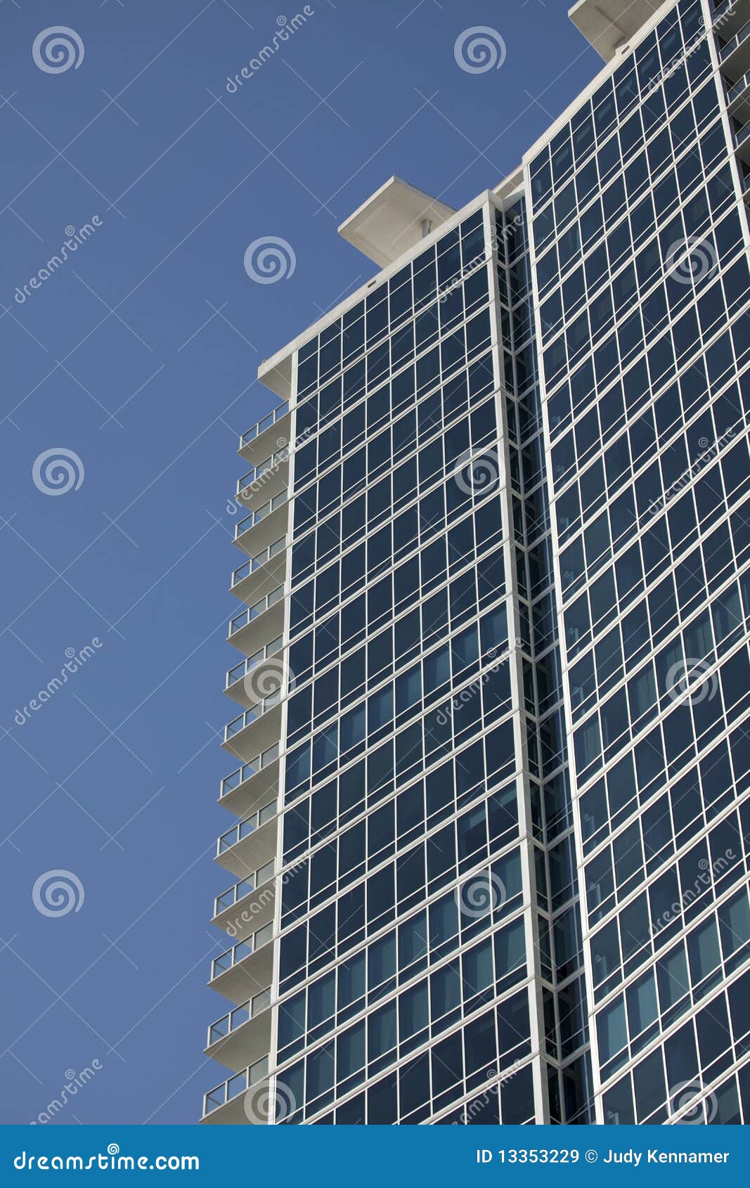 Office Building with Blue Sky Stock Image - Image of concrete, blue ...