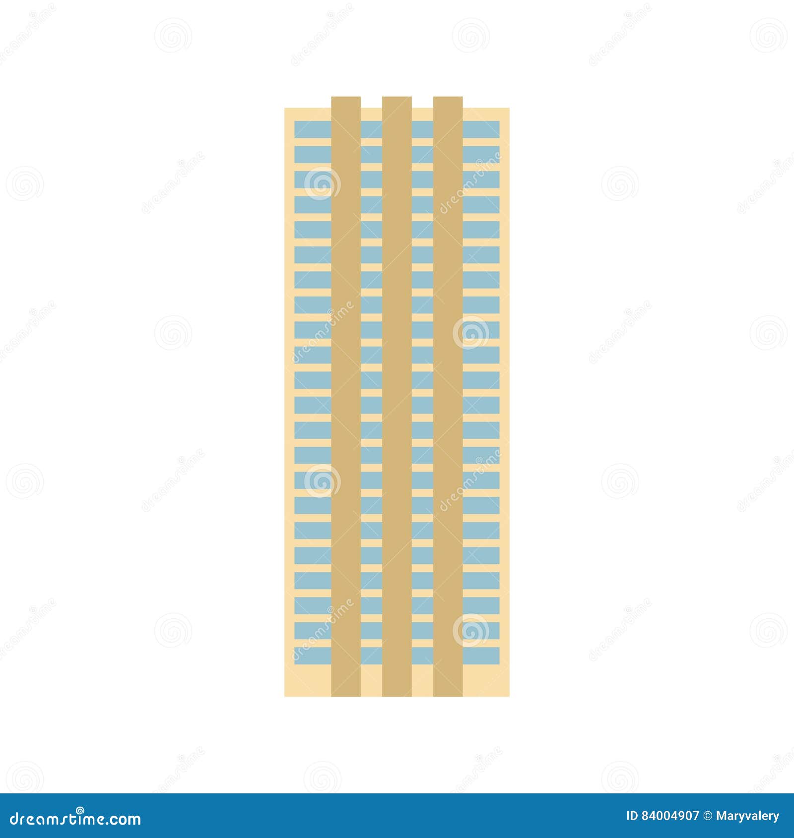 Office Building . City Architecture Sign Stock Vector - Illustration of ...