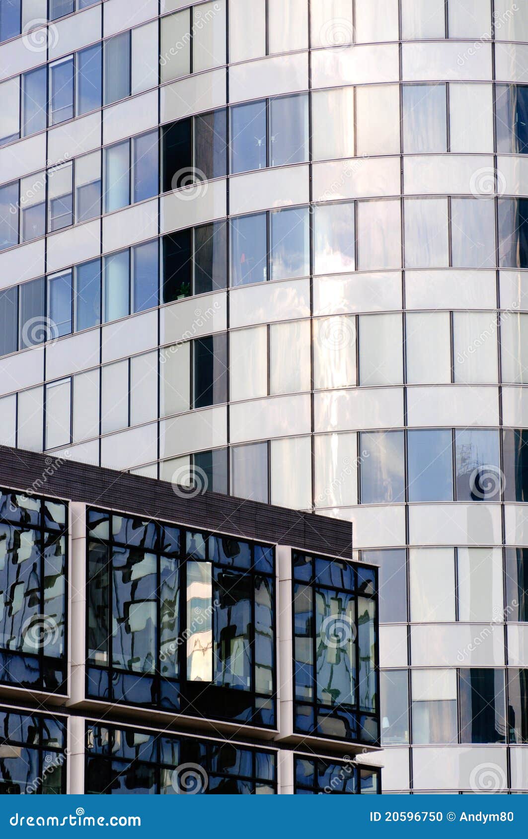 Office Building with Closed Shutters Stock Photo - Image of high ...