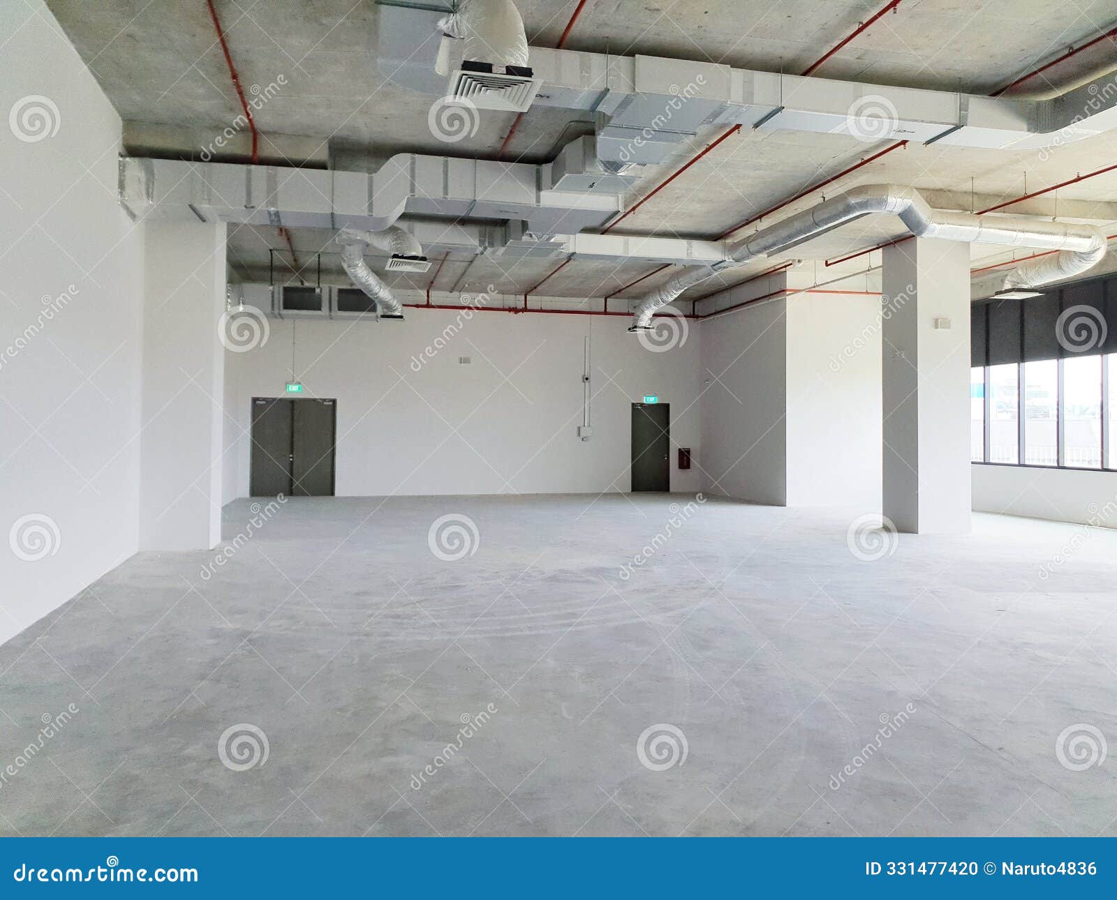 Office Building Commercial Building Under Construction Site Stock Photo - Image of indoor ...