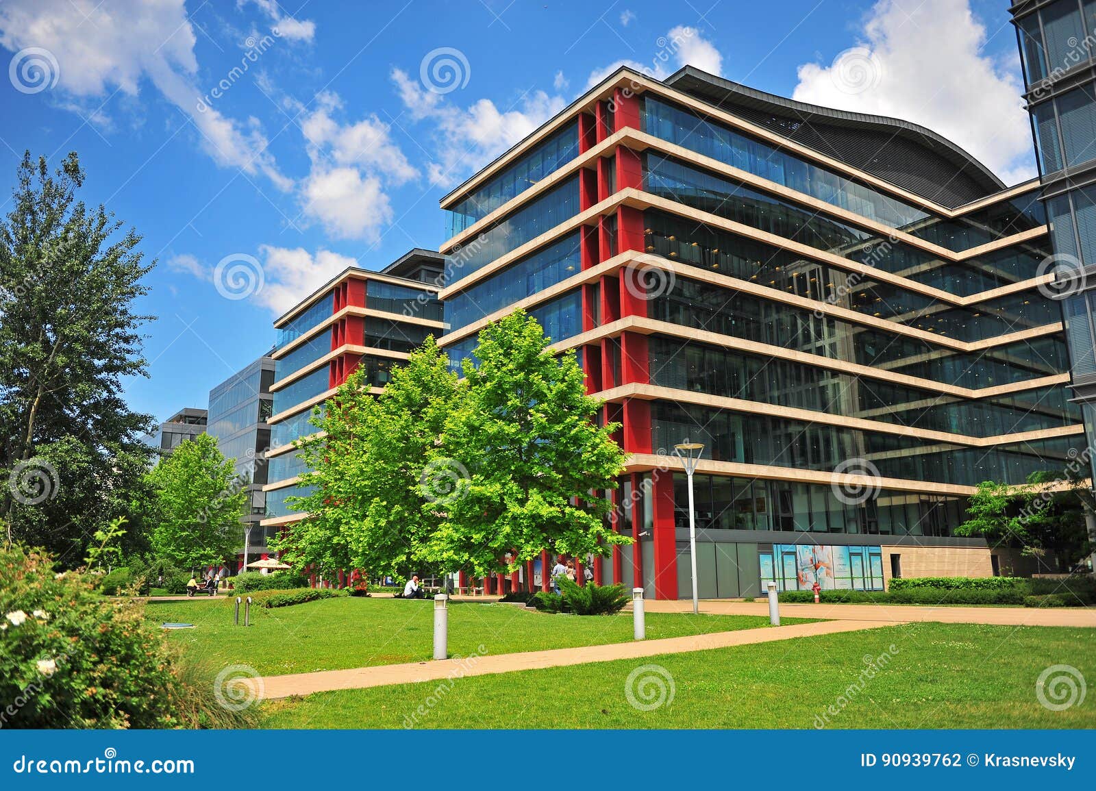 Office Building Complex in Budapest Downtown Editorial Photography ...