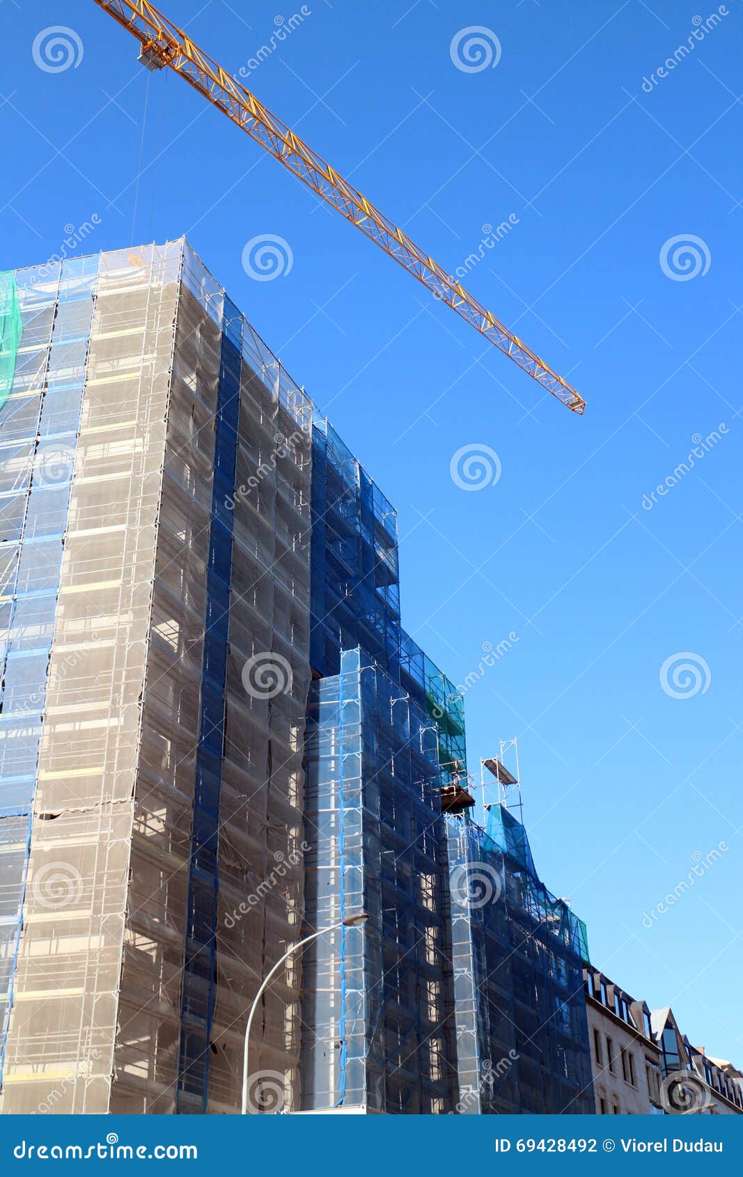 Office Building Construction Site Stock Photo - Image of work, heavy ...