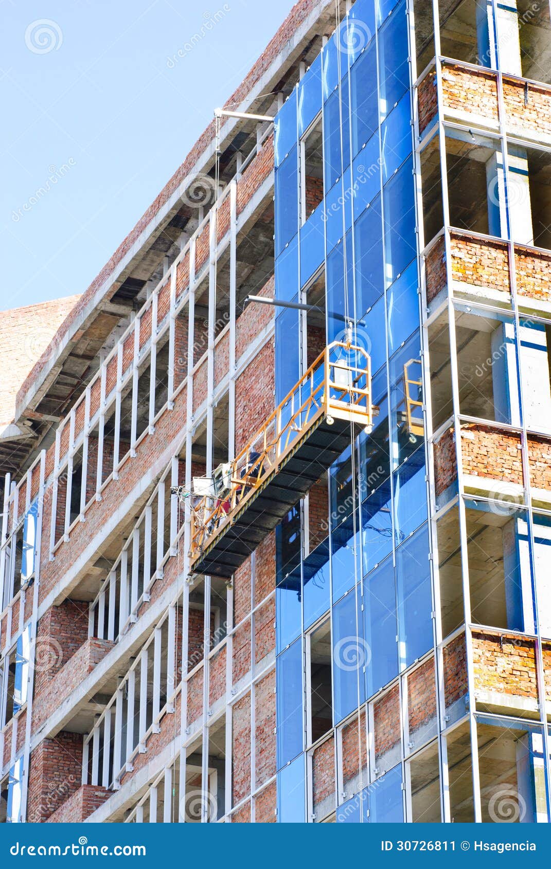 Office Building Construction Site Stock Image - Image of cityscape ...