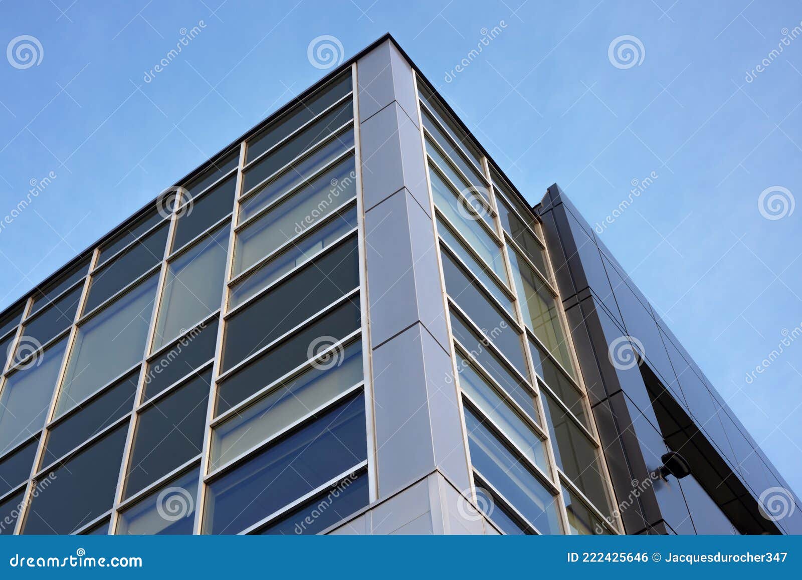 Office Building Corner Modern Skyscraper Business Tower Stock Photo ...