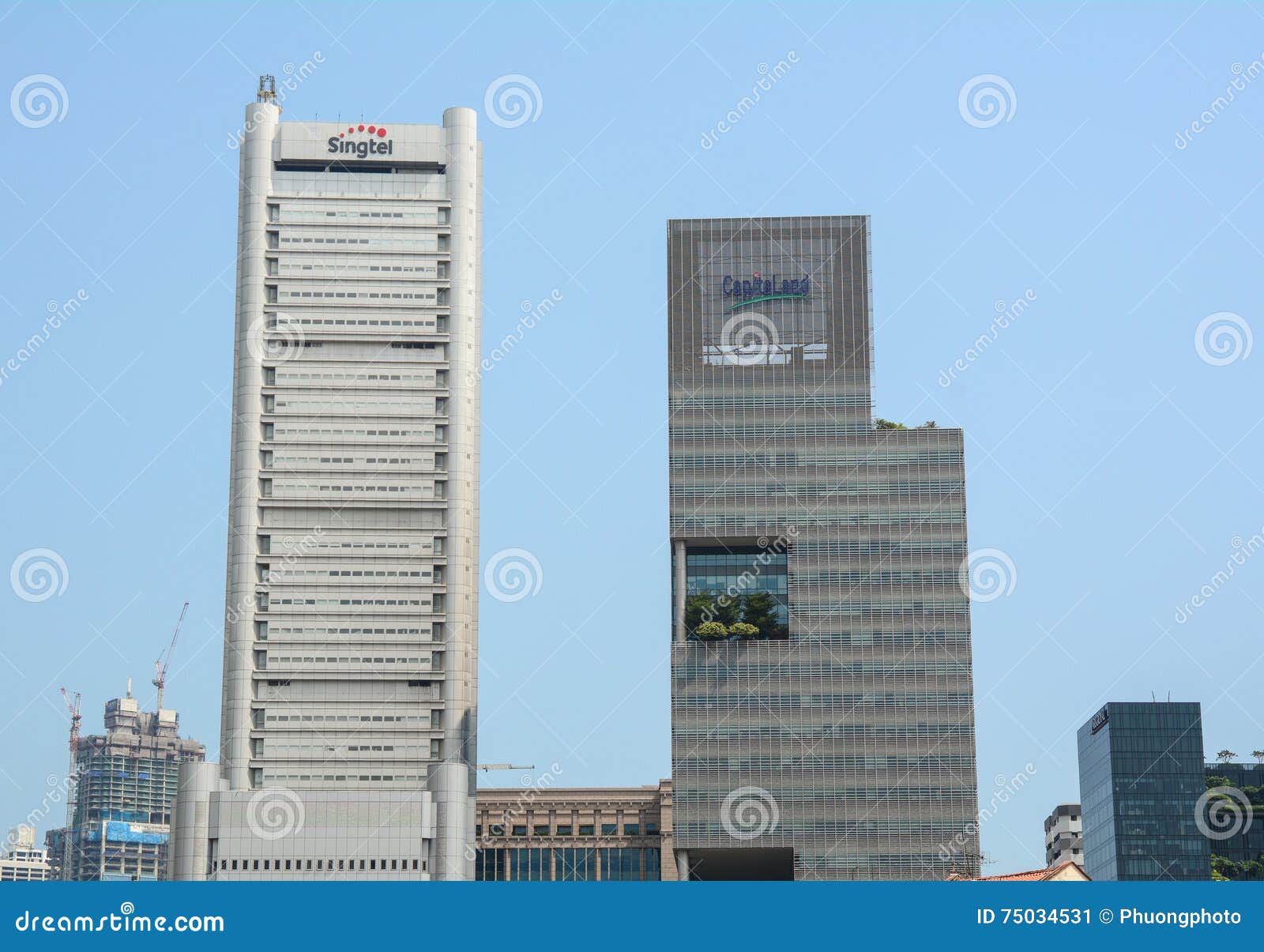 Office Building at Downtown in Clark Quay, Singapore Editorial Photo ...