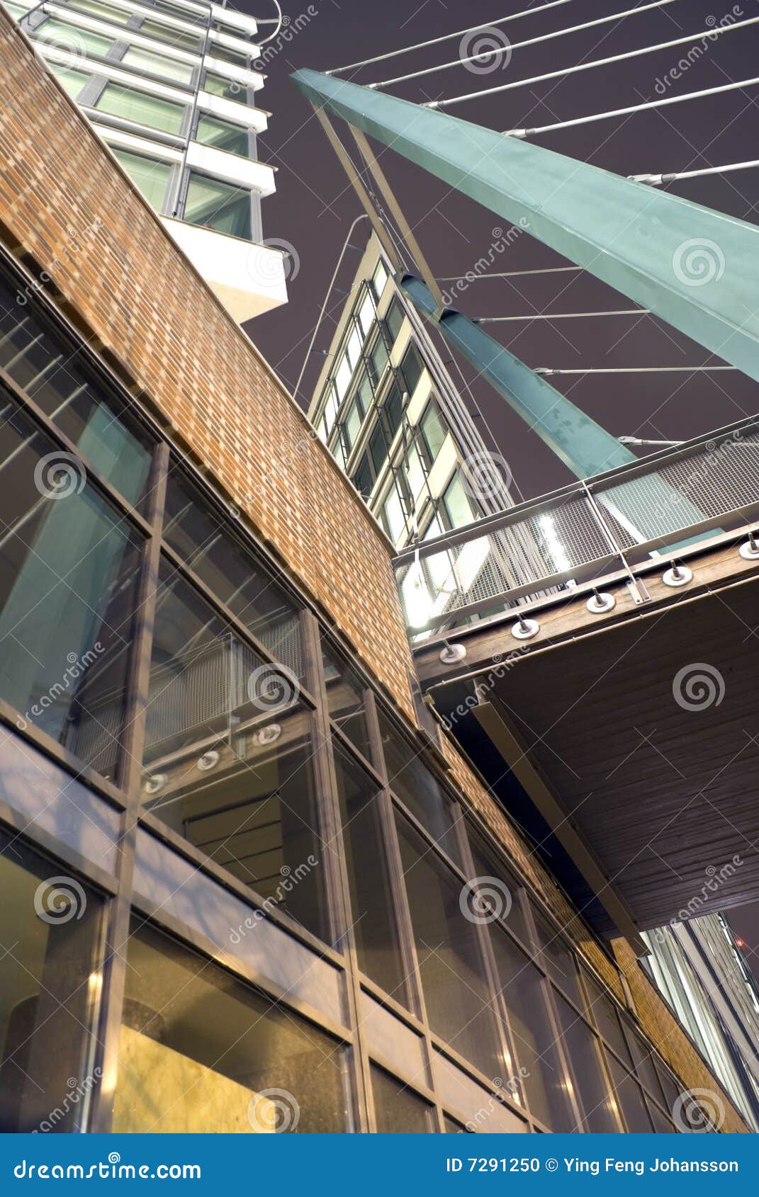 Office Building in the Evening Stock Photo - Image of growth, facade ...