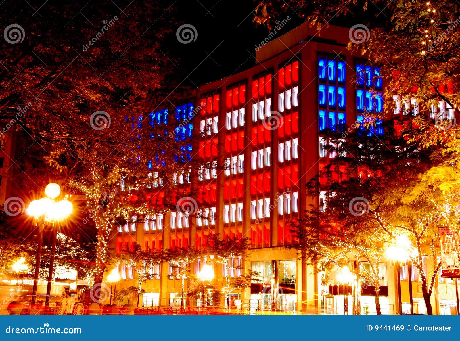 Office Building in the Evening Stock Image - Image of business ...
