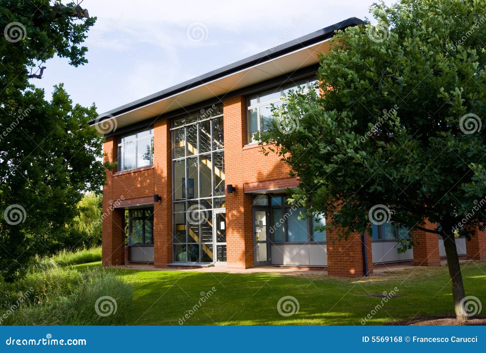 Office Building Facade. Horizontal. Stock Photo - Image of offices ...