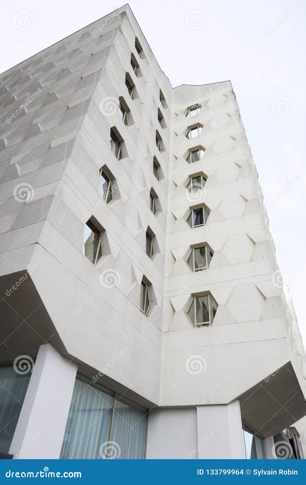 Office Building with Facade Modern Design Stock Photo - Image of wall ...