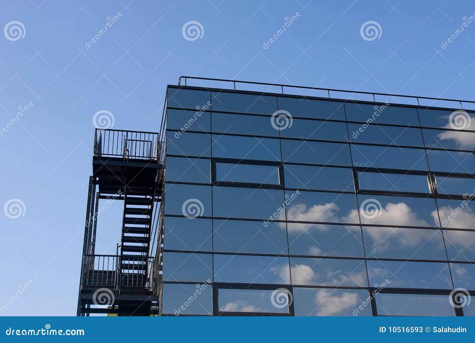 Office Building Fire Escape Stock Image - Image of fire, windows: 10516593