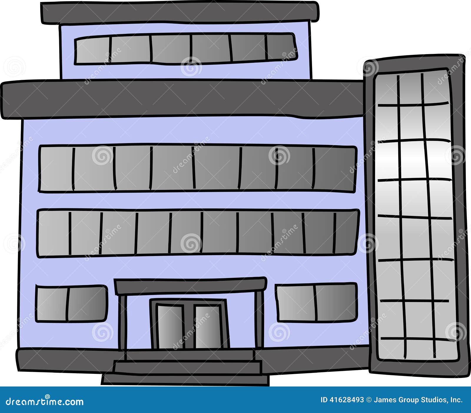 Office Building stock vector. Illustration of isolated - 41628493