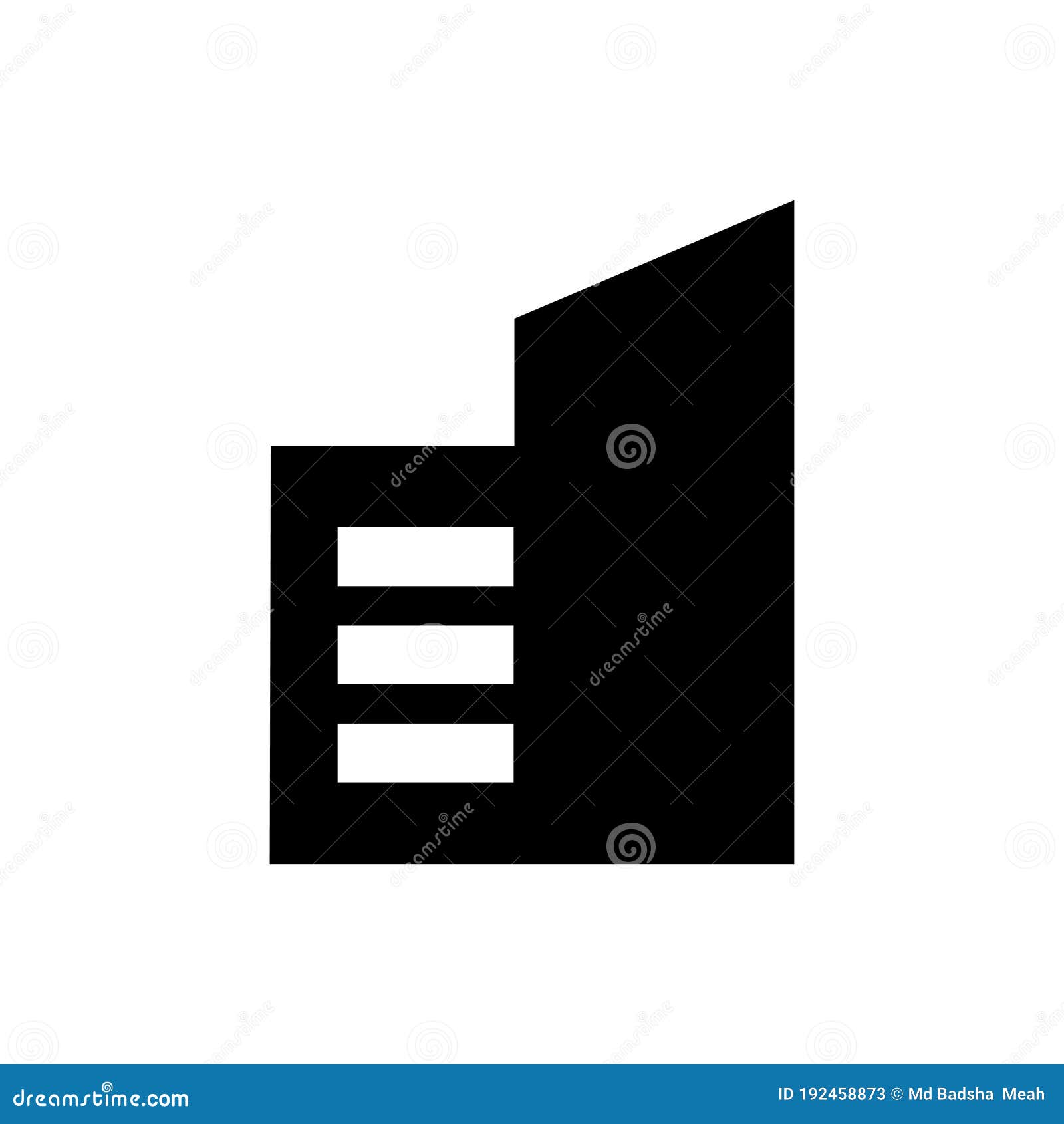 Office Building Icon stock vector. Illustration of sign - 192458873