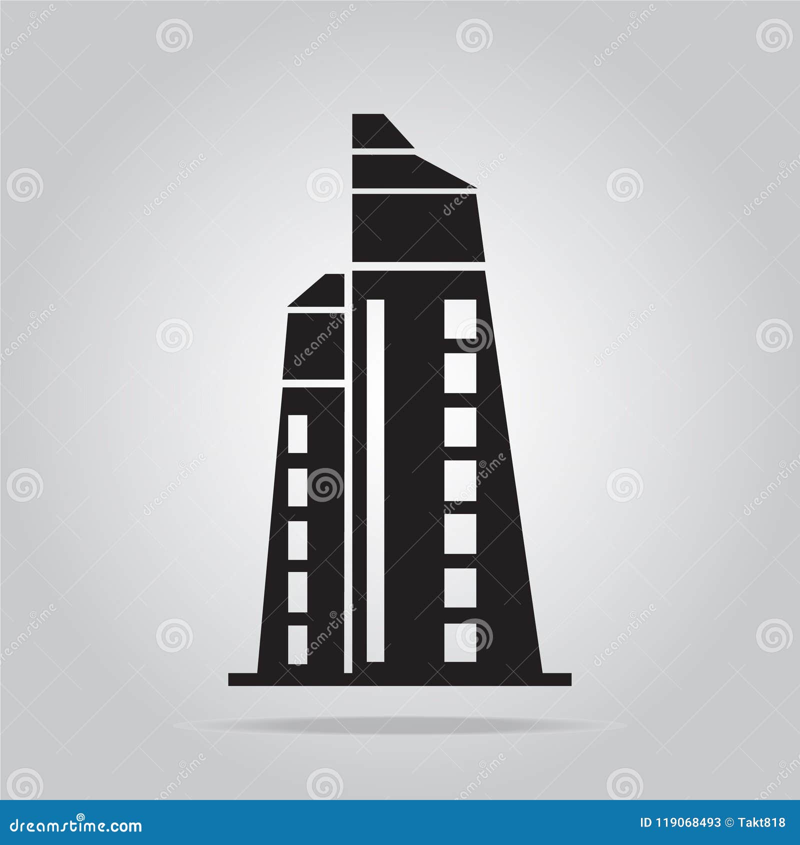 Office Building icon stock vector. Illustration of simple - 119068493
