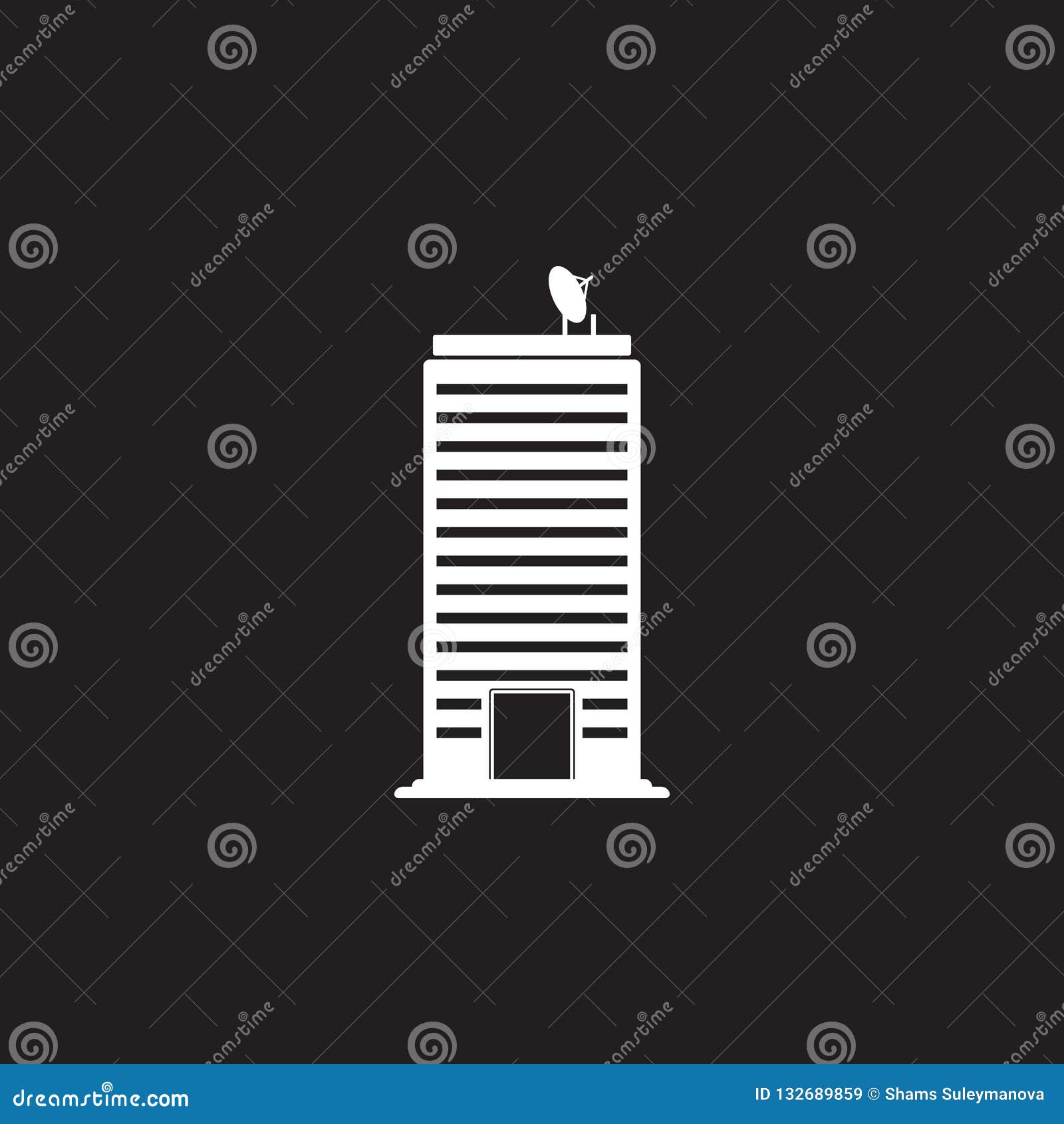 Office Building Icon. Simple Element Illustration. Office Building ...