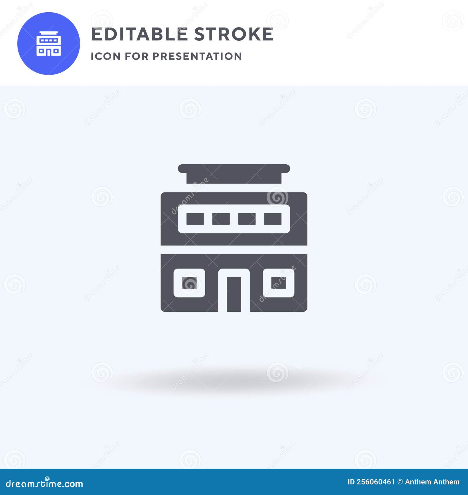 Office Building Icon Vector, Filled Flat Sign, Solid Pictogram Isolated ...