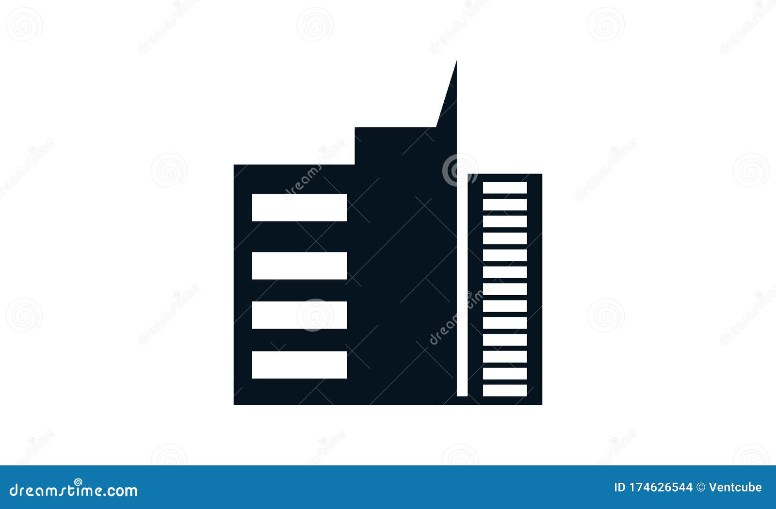 Office Building Icon Vector Illustration. Stock Illustration ...