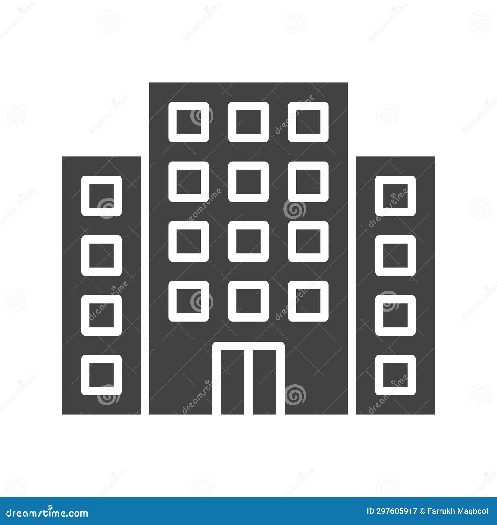 Office Building Icon Vector Image. Stock Vector - Illustration of ...