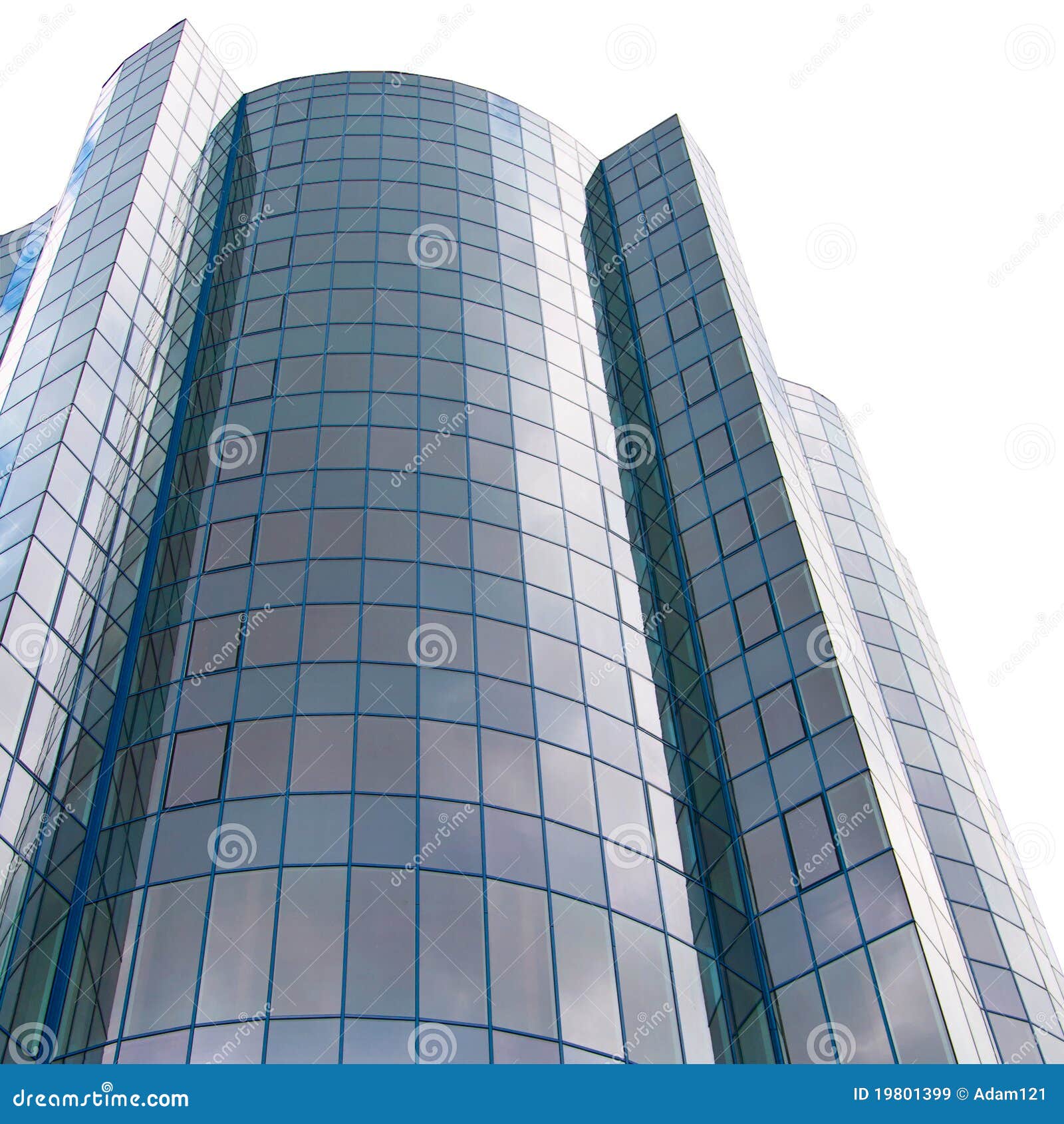 Office Building Isolated on White Stock Image - Image of city ...