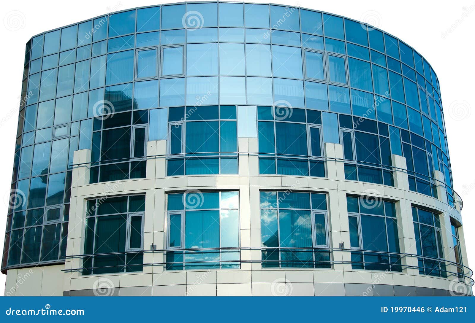Office Building Isolated on White Stock Photo - Image of abstract ...