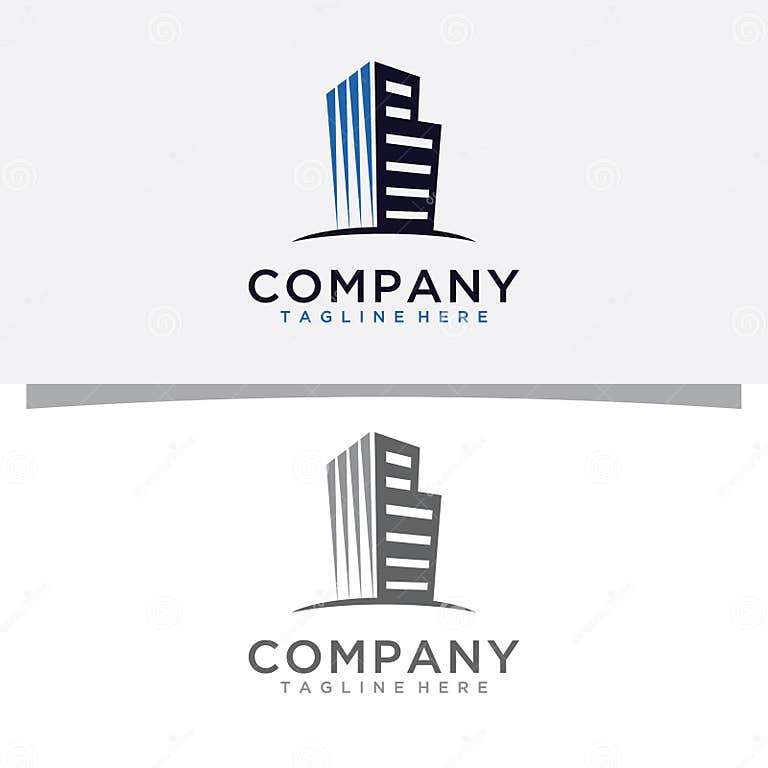 Office Building Logo Design Stock Vector - Illustration of ideas, basic ...