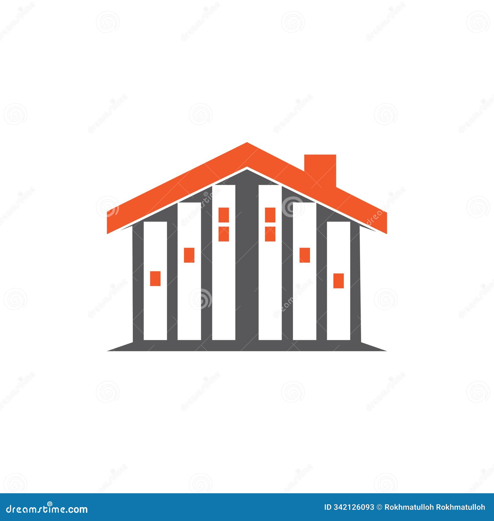 Office Building Logo Design Template Vector Illustration Abstract Stock ...