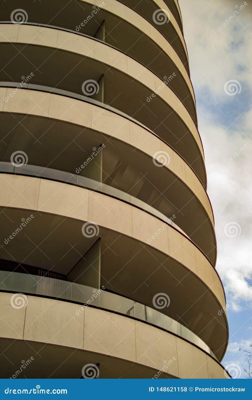 Office Building in London with Balcony Stock Photo - Image of city ...