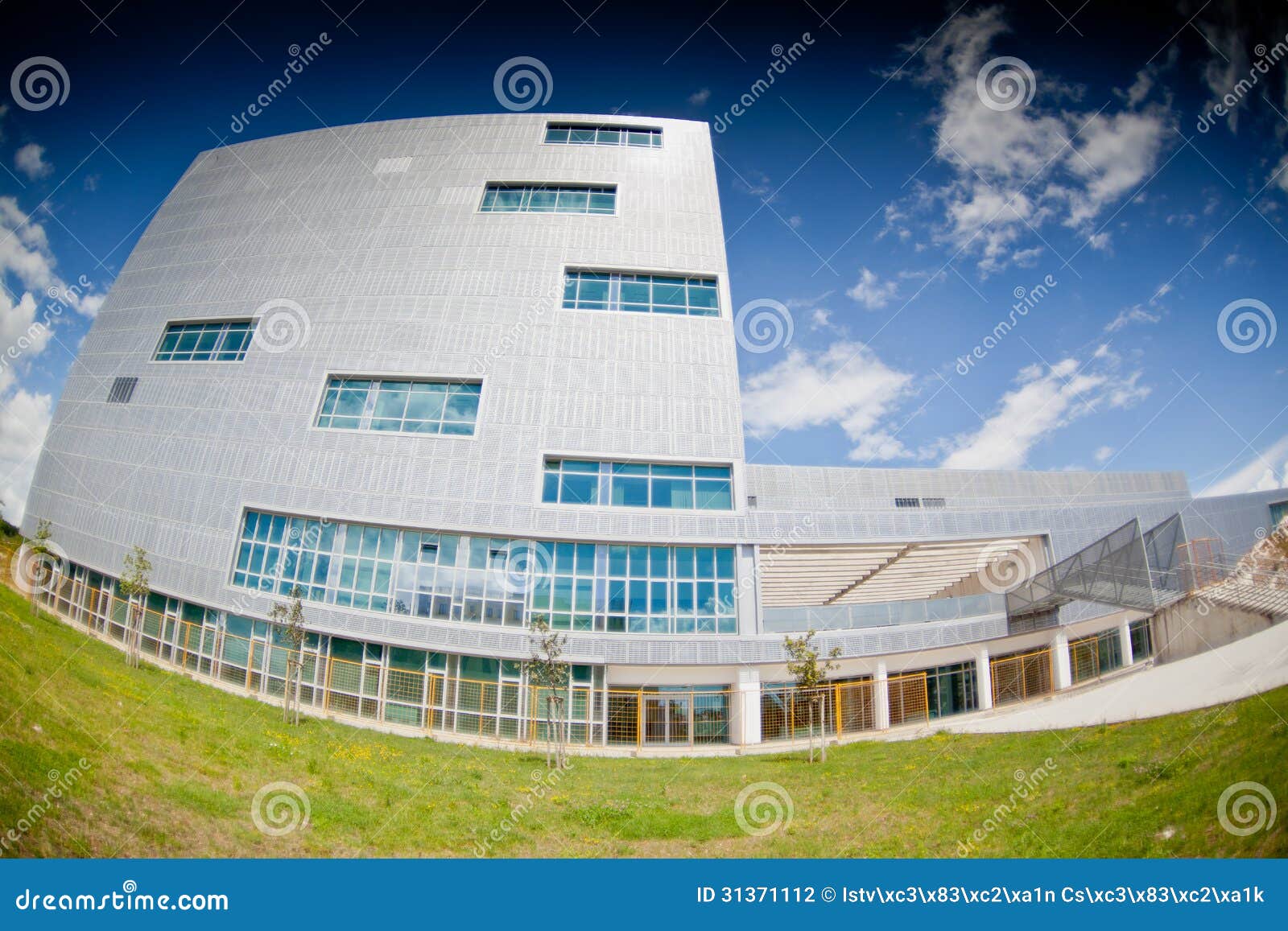 Office building stock photo. Image of light, fisheye - 31371112