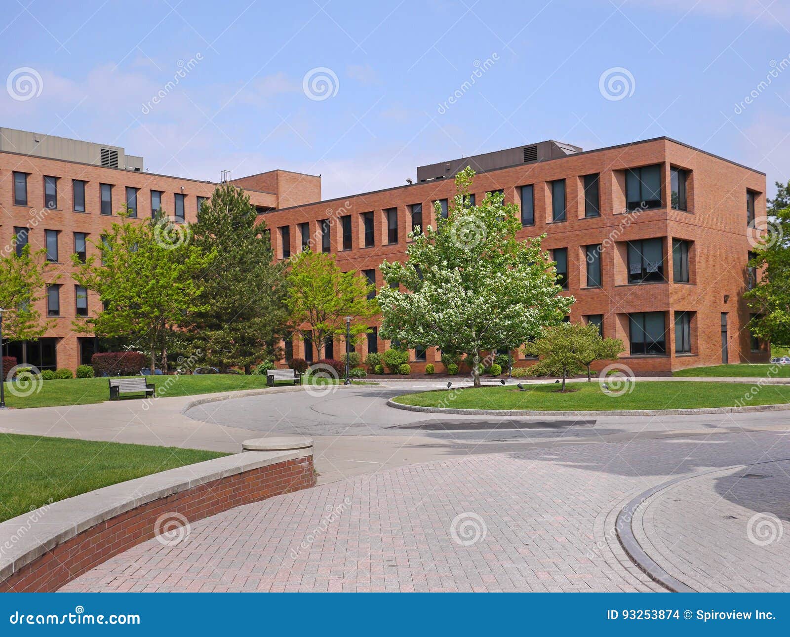 Office building stock photo. Image of sidewalk, brick - 93253874
