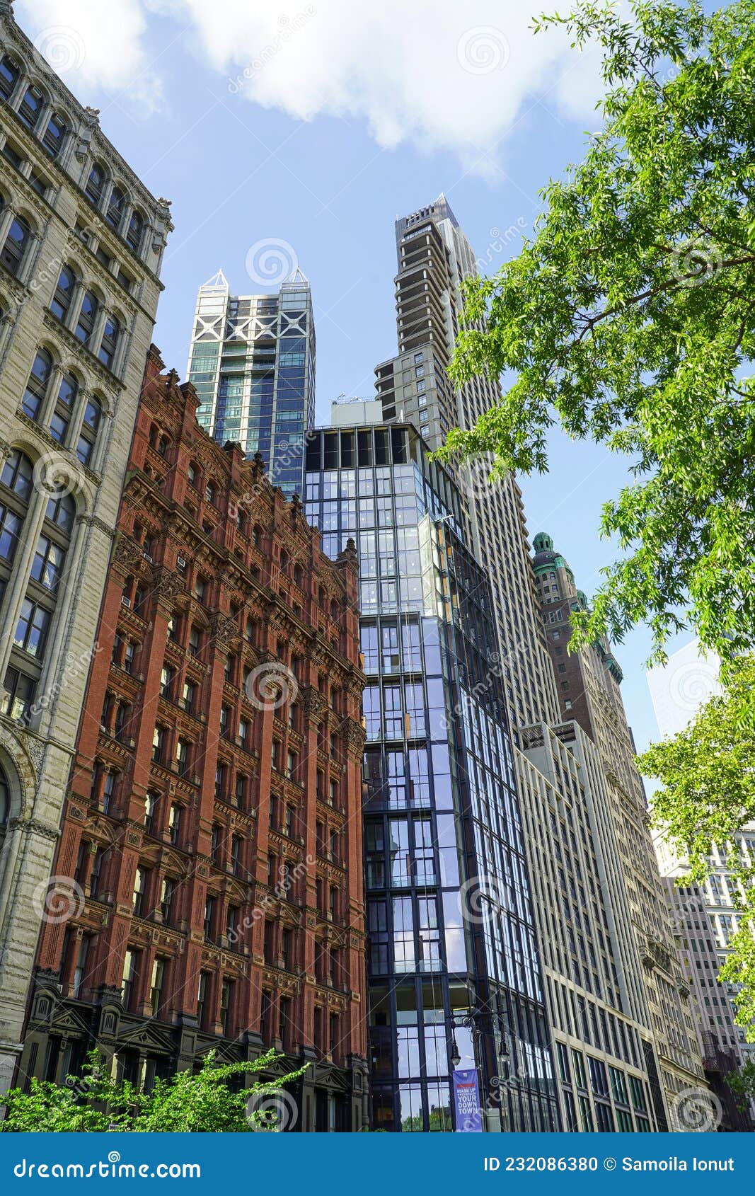 Office Building in New York, USA. Stock Photo - Image of finance ...