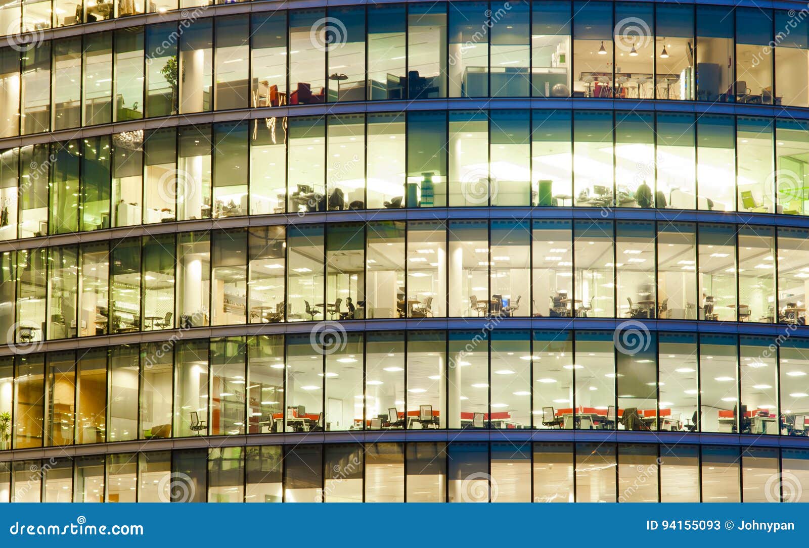 Office building at night stock image. Image of details - 94155093