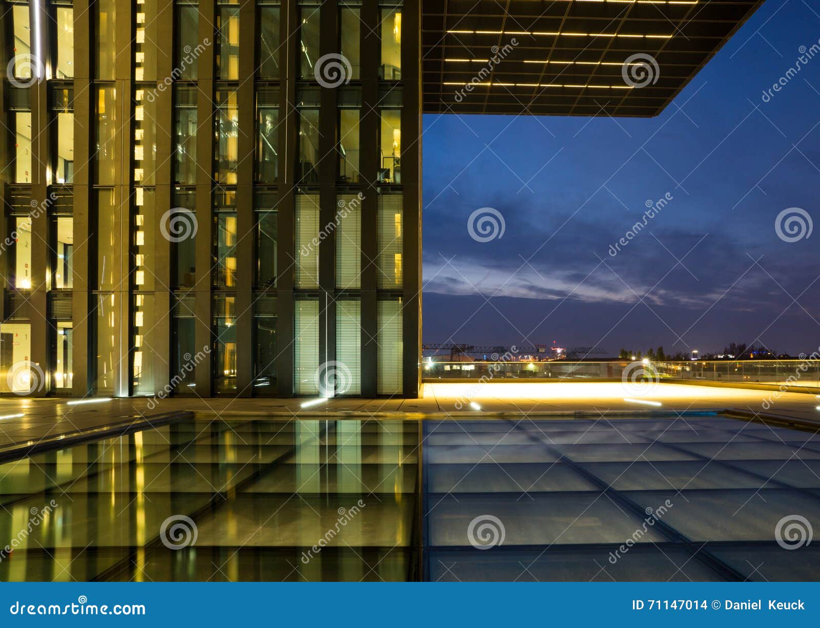 Office building at night editorial stock image. Image of media - 71147014