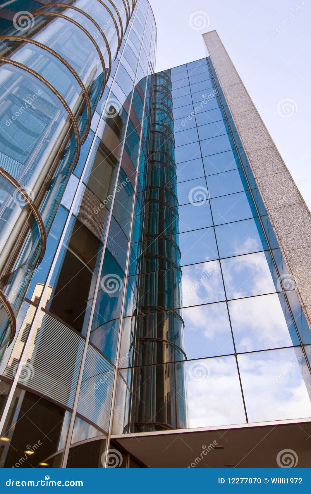 Office Building with Reflections Stock Photo - Image of city, building ...