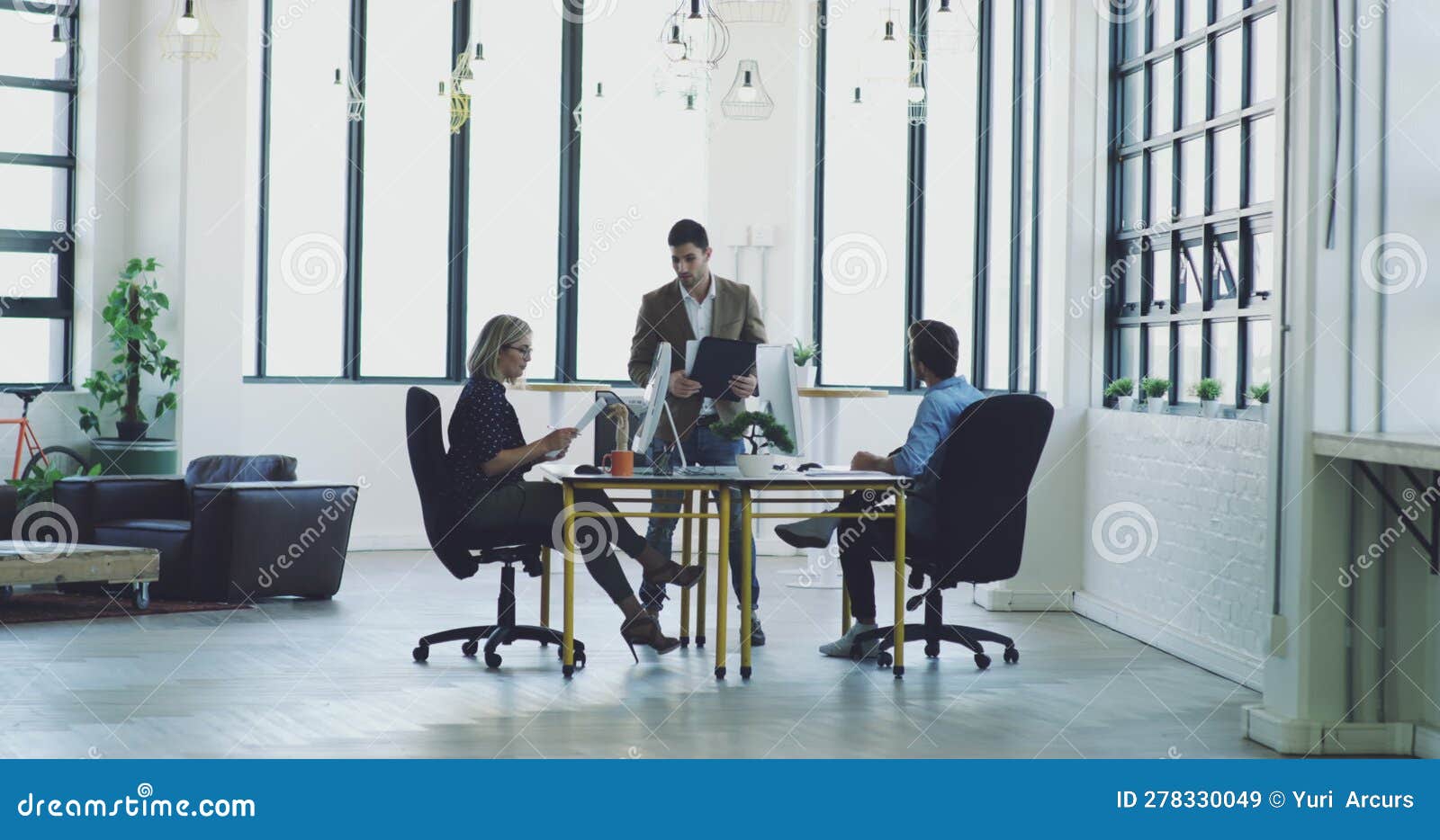 Office Building, Research or Programmer Team Working for Cybersecurity, App Coding or Data ...