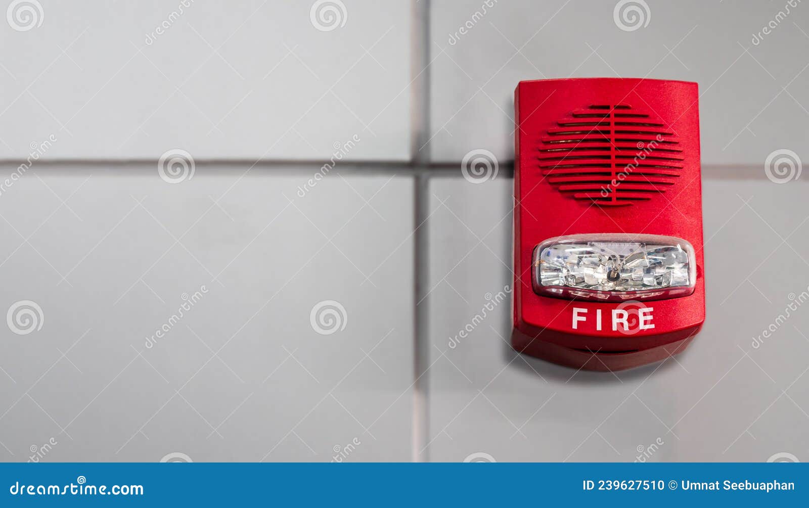 An Office Building S Fire Alarm Switch is Mounted on the Wall Stock ...