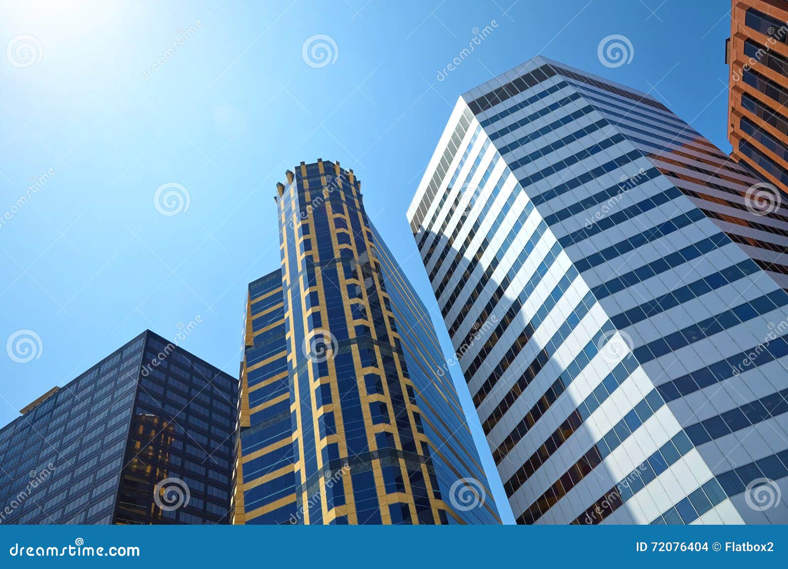 Office Building on Sky Background. Stock Photo - Image of high ...