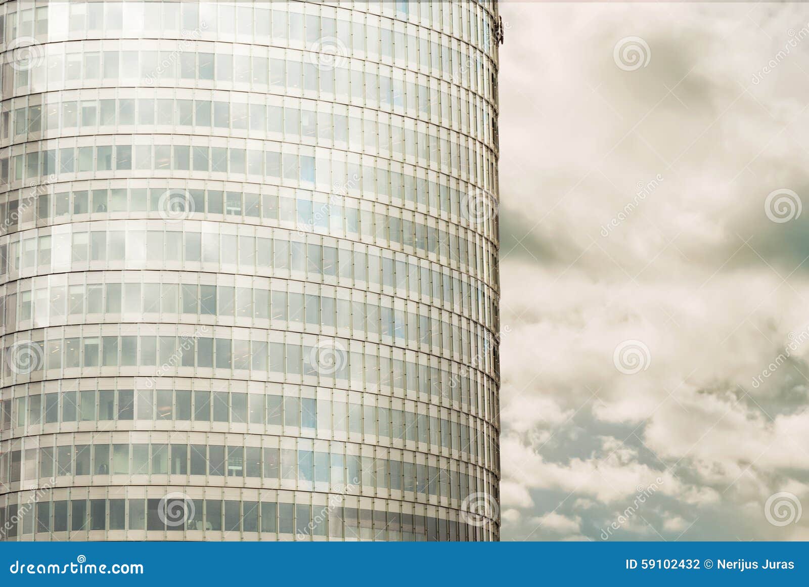 Office Building and Sky with Clouds Stock Photo - Image of finance ...