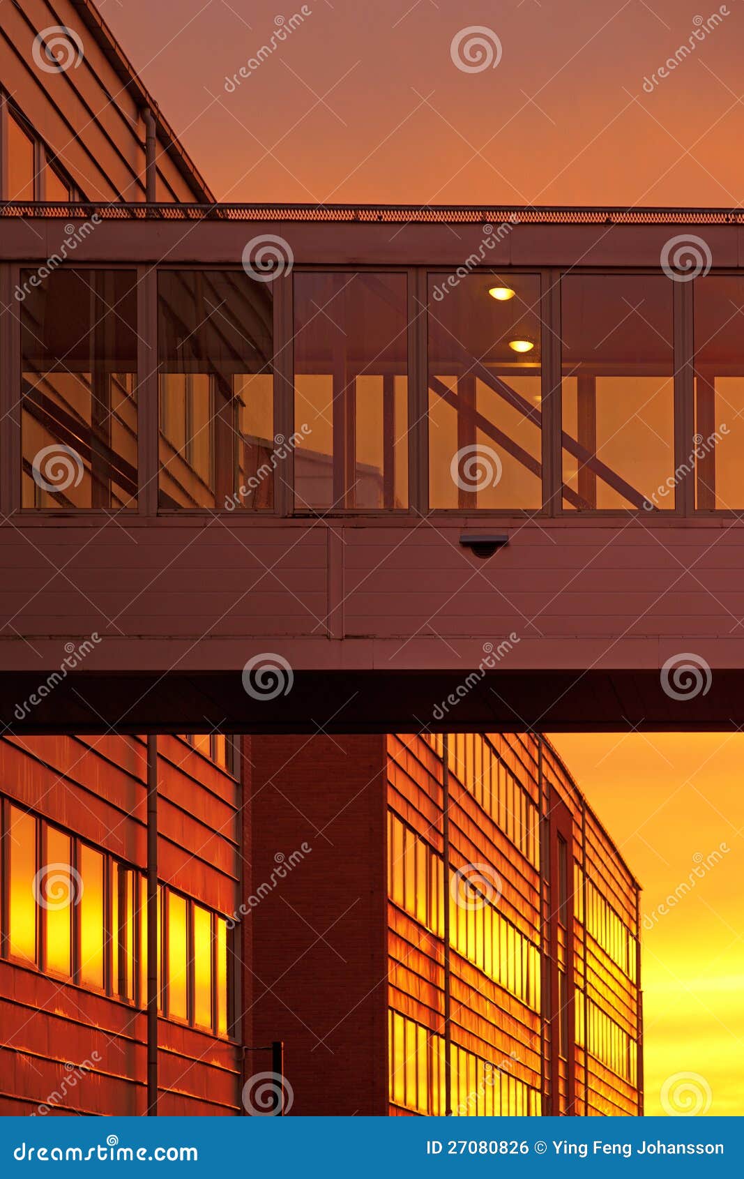 Office building at sunset stock photo. Image of facade - 27080826