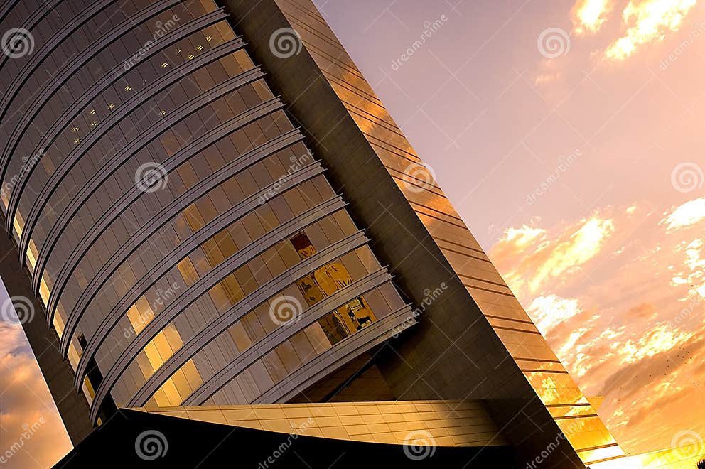 Office Building at Sunset stock image. Image of contemporary - 2718519