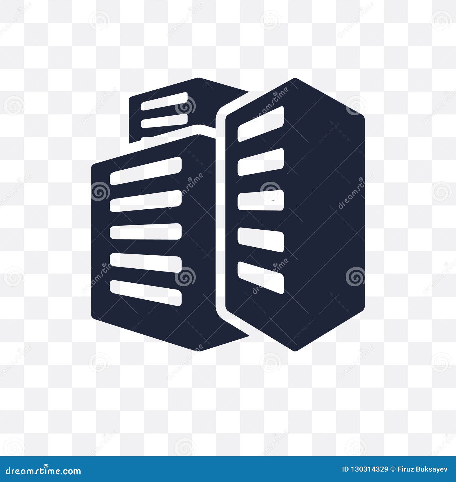 Office Building Transparent Icon. Office Building Symbol Design Stock ...