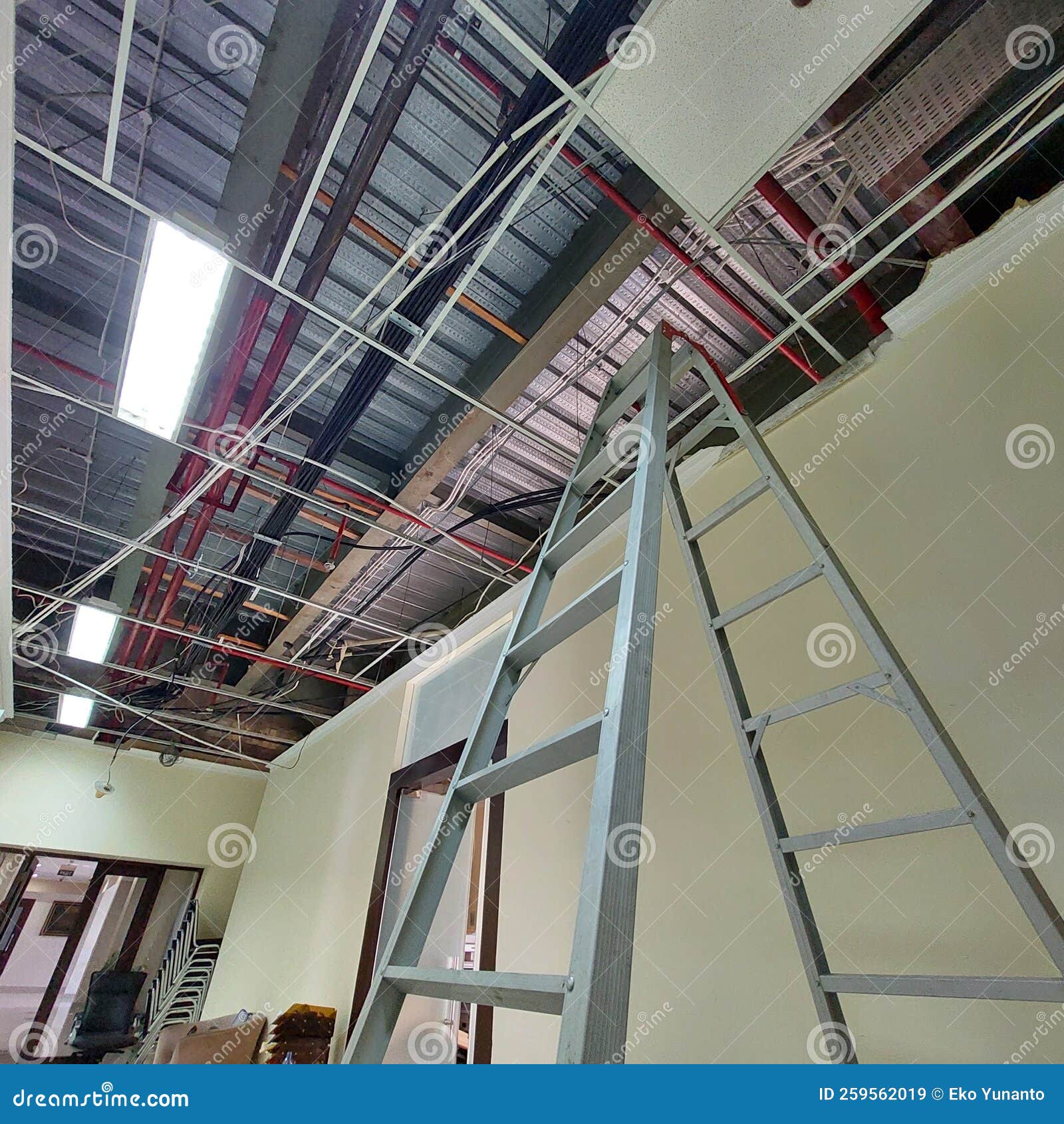 The Office Building Under Renovation Stock Image - Image of building ...