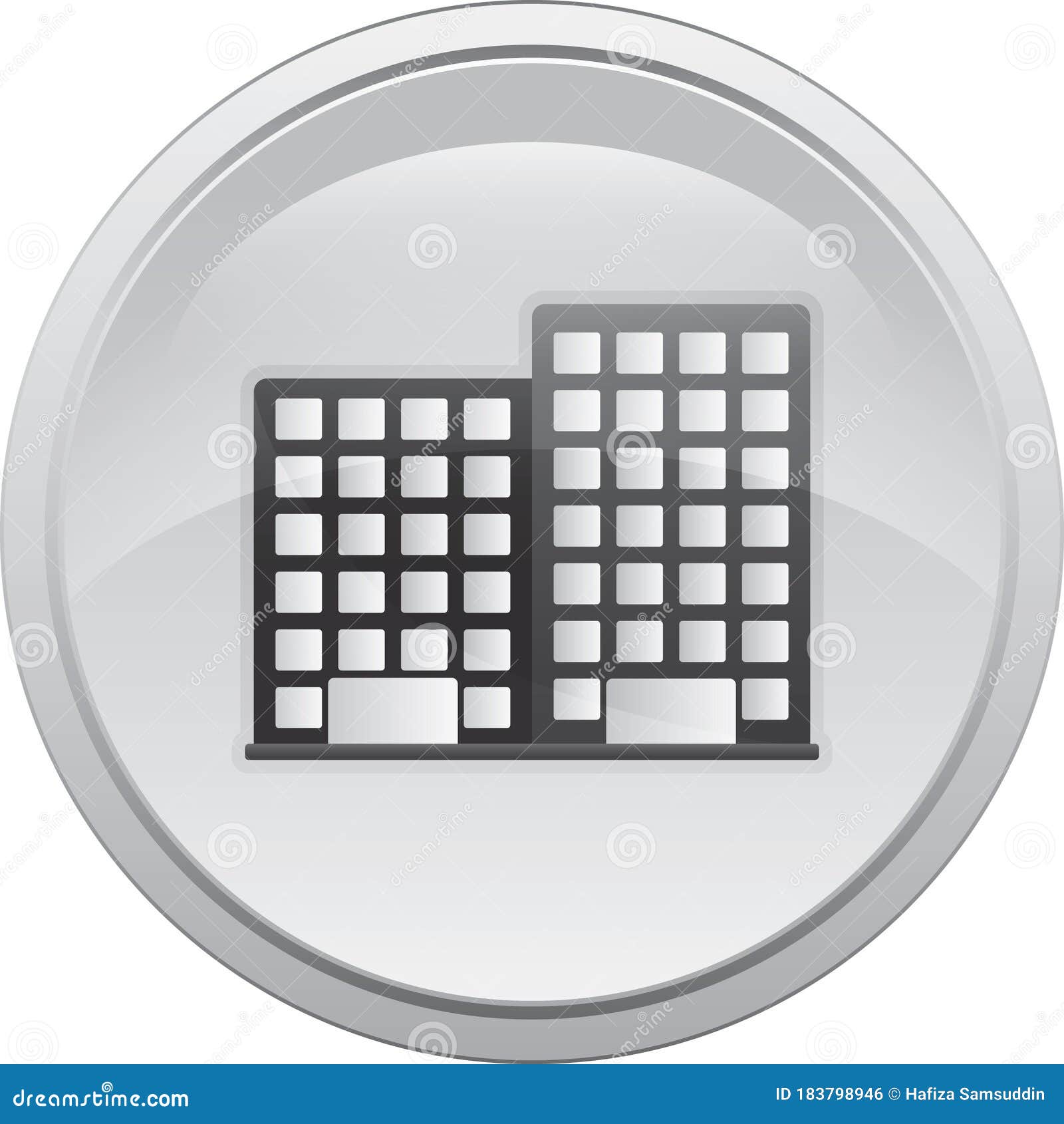 Office Building. Vector Illustration Decorative Background Design Stock ...